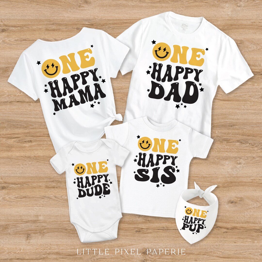 One Happy Dude SVG, 1st Birthday Party, First Birthday Boy, DIY Decor ...