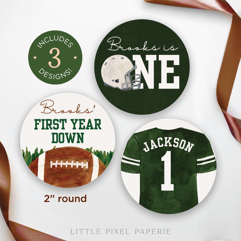 First Year Down Cupcake Topper Template, 1st Birthday Decorations ...