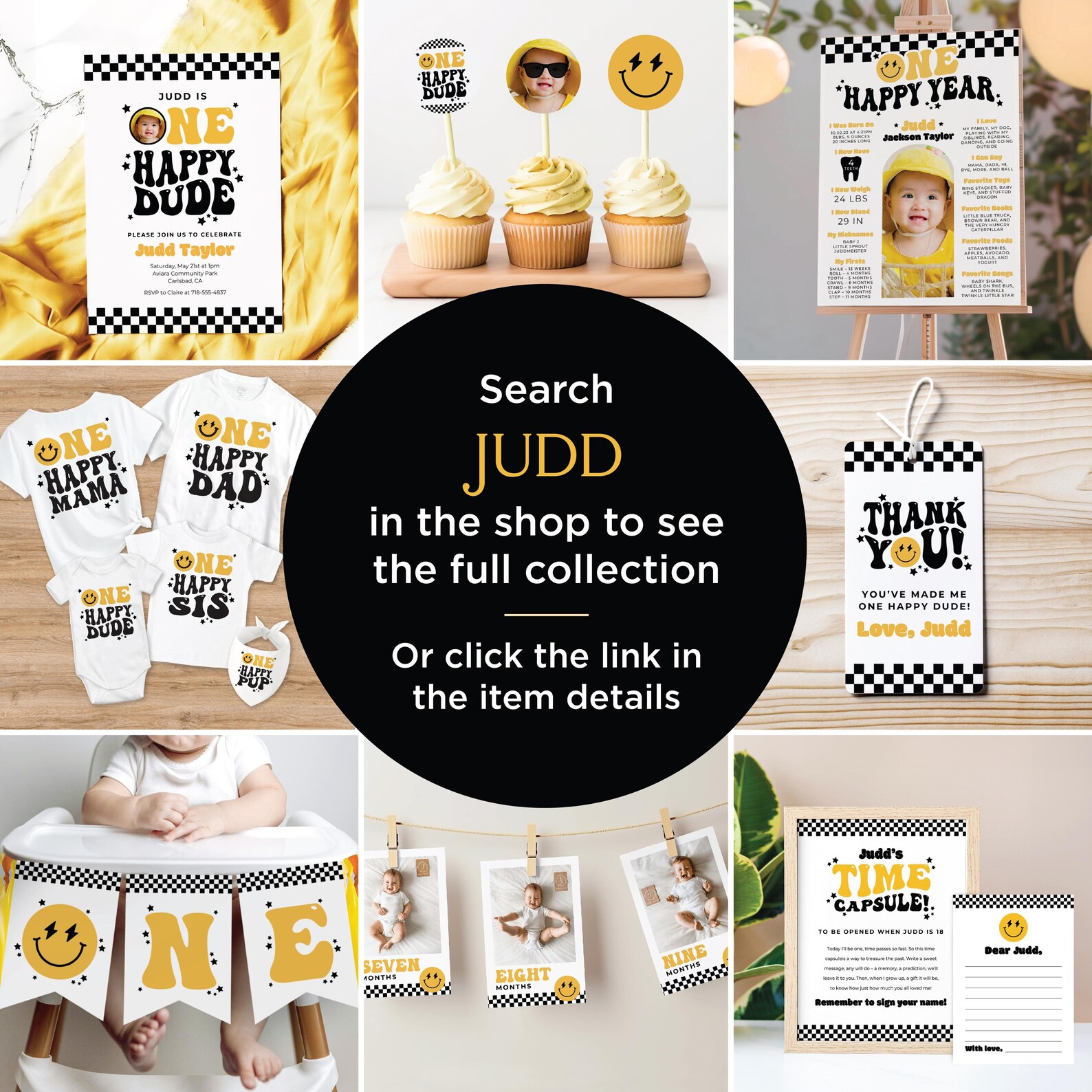 One Happy Dude Photo Background, 1st Birthday Decor Sign, Editable ...