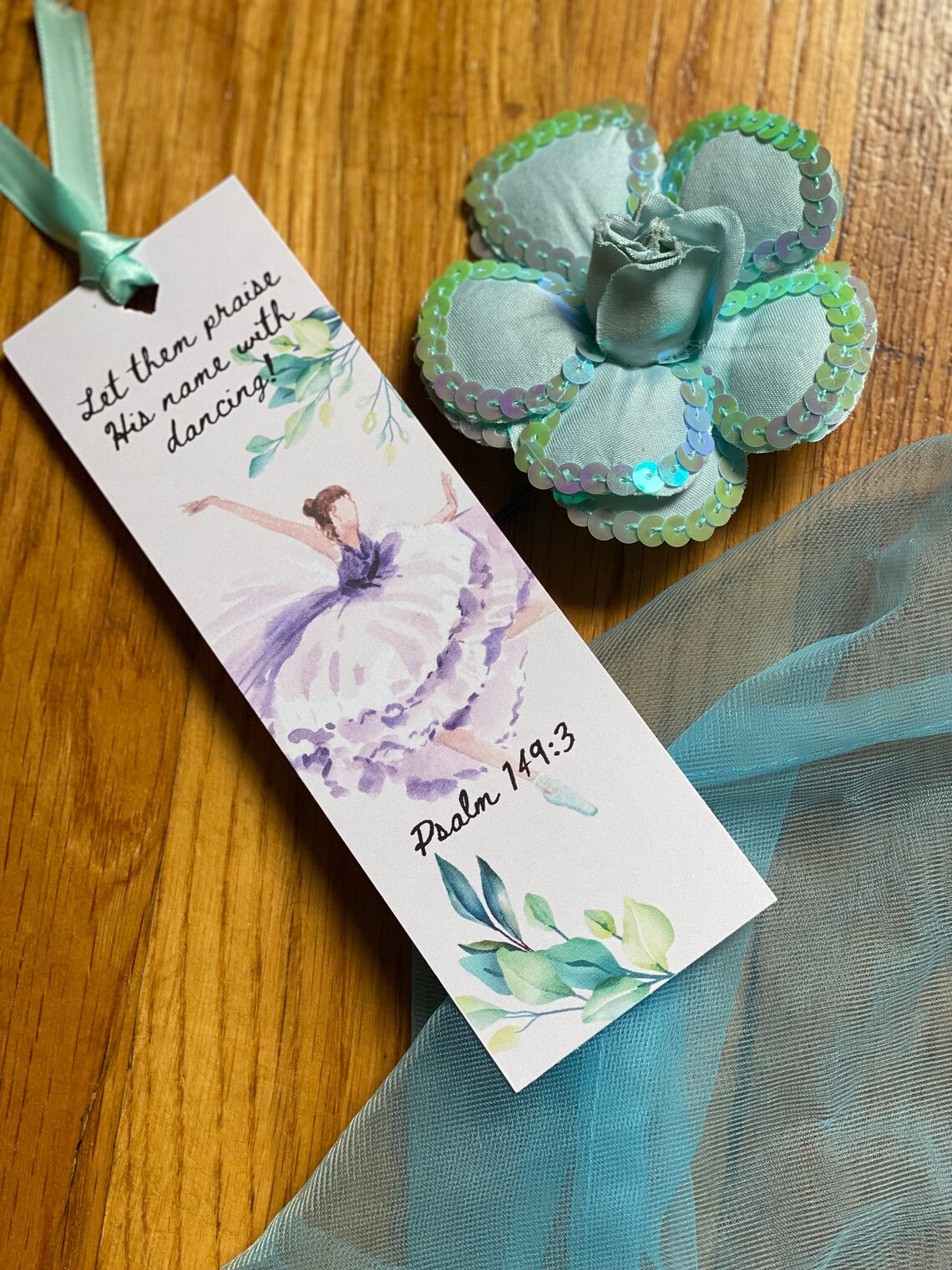 Christian Ballet/ Dance Praise and Worship Bookmarks for Girls and ...
