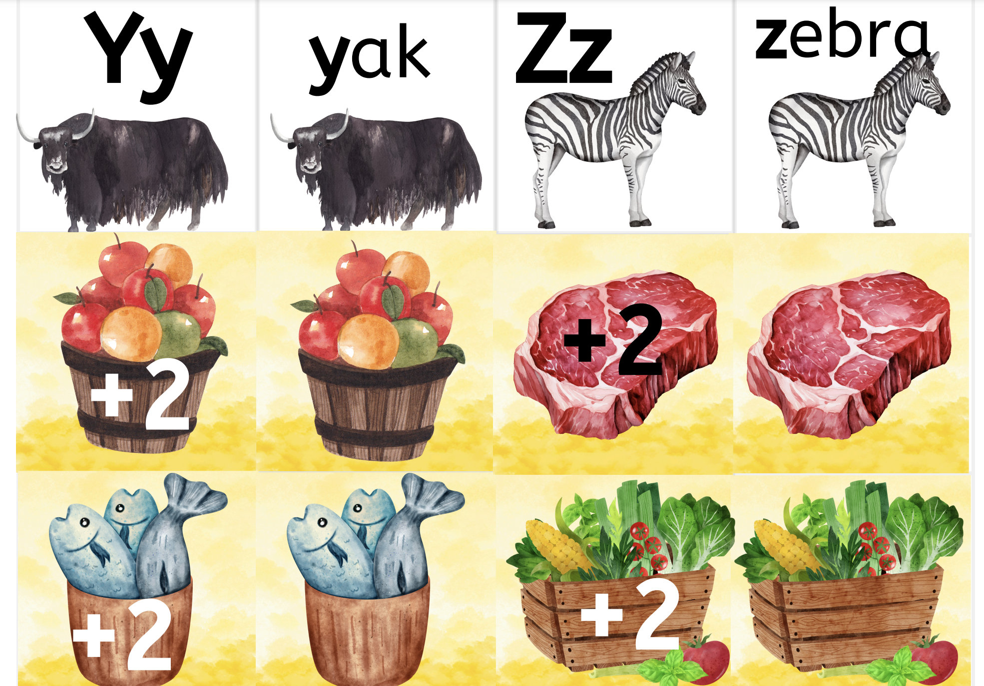 Animal Alphabet Letters and Sounds Memory Game - Etsy