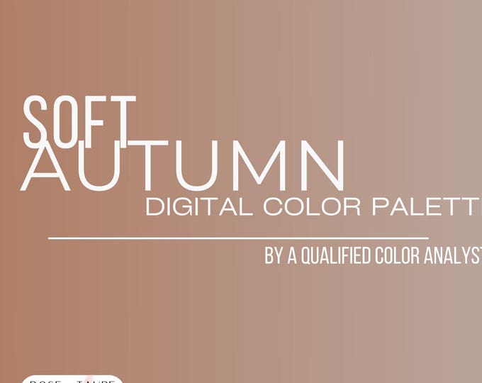 Soft Autumn Digital Color Palette - Color Analysis - Muted Autumn Color ...