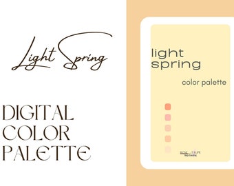 LIGHT SPRING Color Palette - Etsy