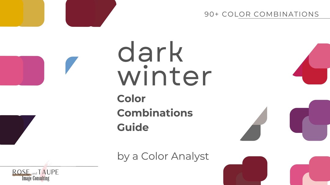 Dark Winter Color Combinations Guide Color Analysis Deep Winter Color ...