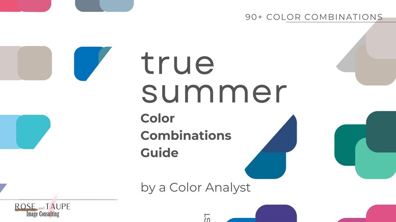 True Summer Color Combinations Guide Color Analysis Cool Summer Color ...