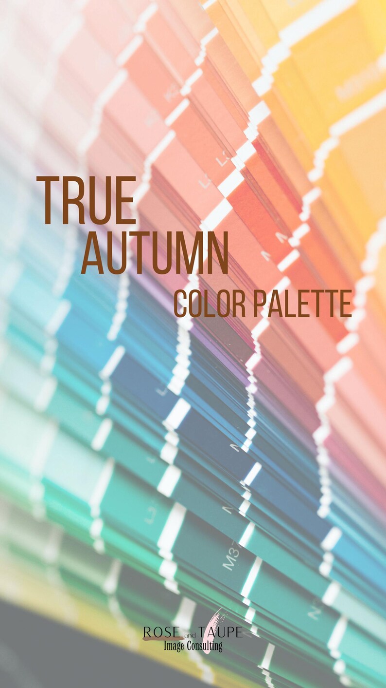 True Autumn Digital Color Palette - Color Analysis - Warm Autumn Color ...