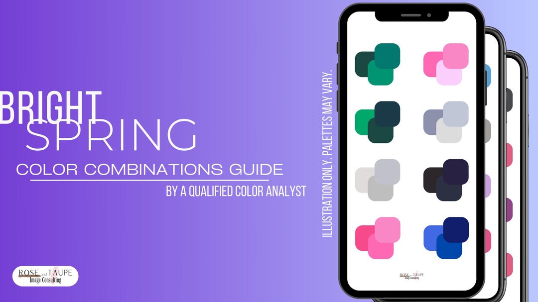 Bright Spring Color Combinations Guide - Color Analysis - Bright Spring ...