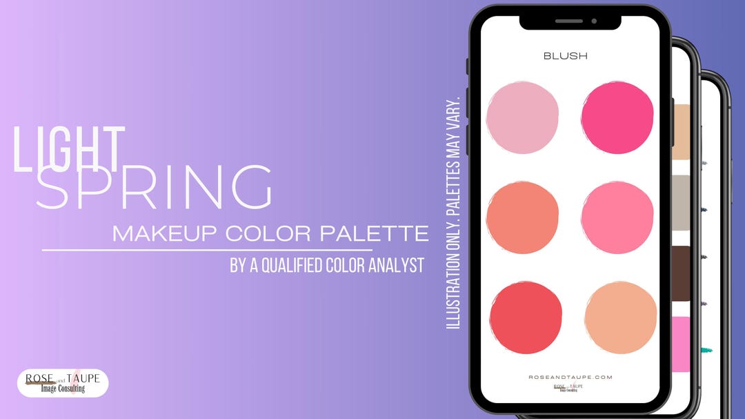 Light Spring Digital Makeup Color Palette- Color Analysis -light Spring ...