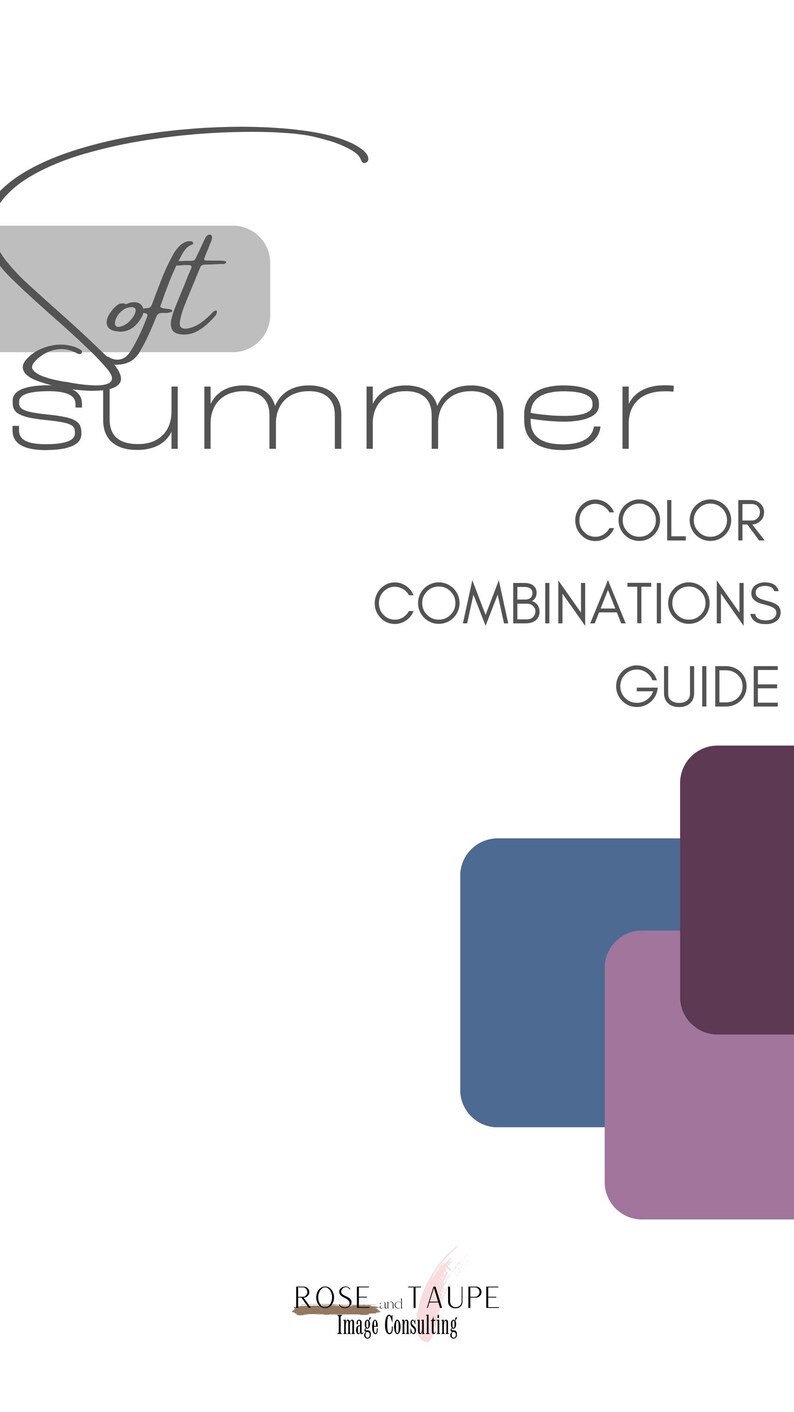 Soft Summer Color Combinations Guide Color Analysis Muted Summer Color ...