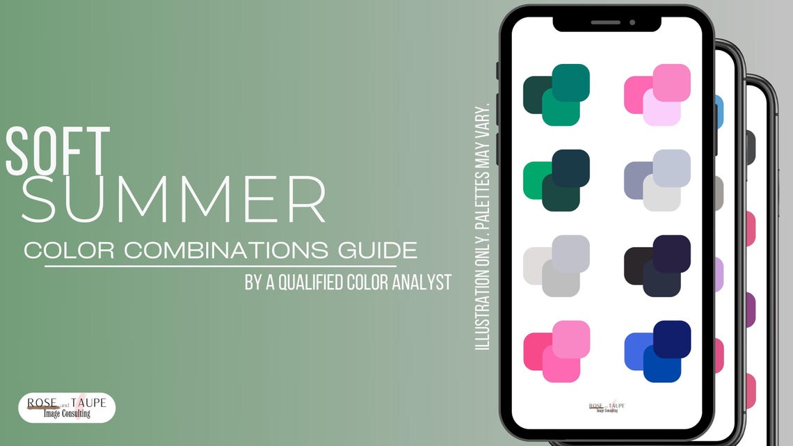 Soft Summer Color Combinations Guide: Muted Palette (PDF Download) - Etsy