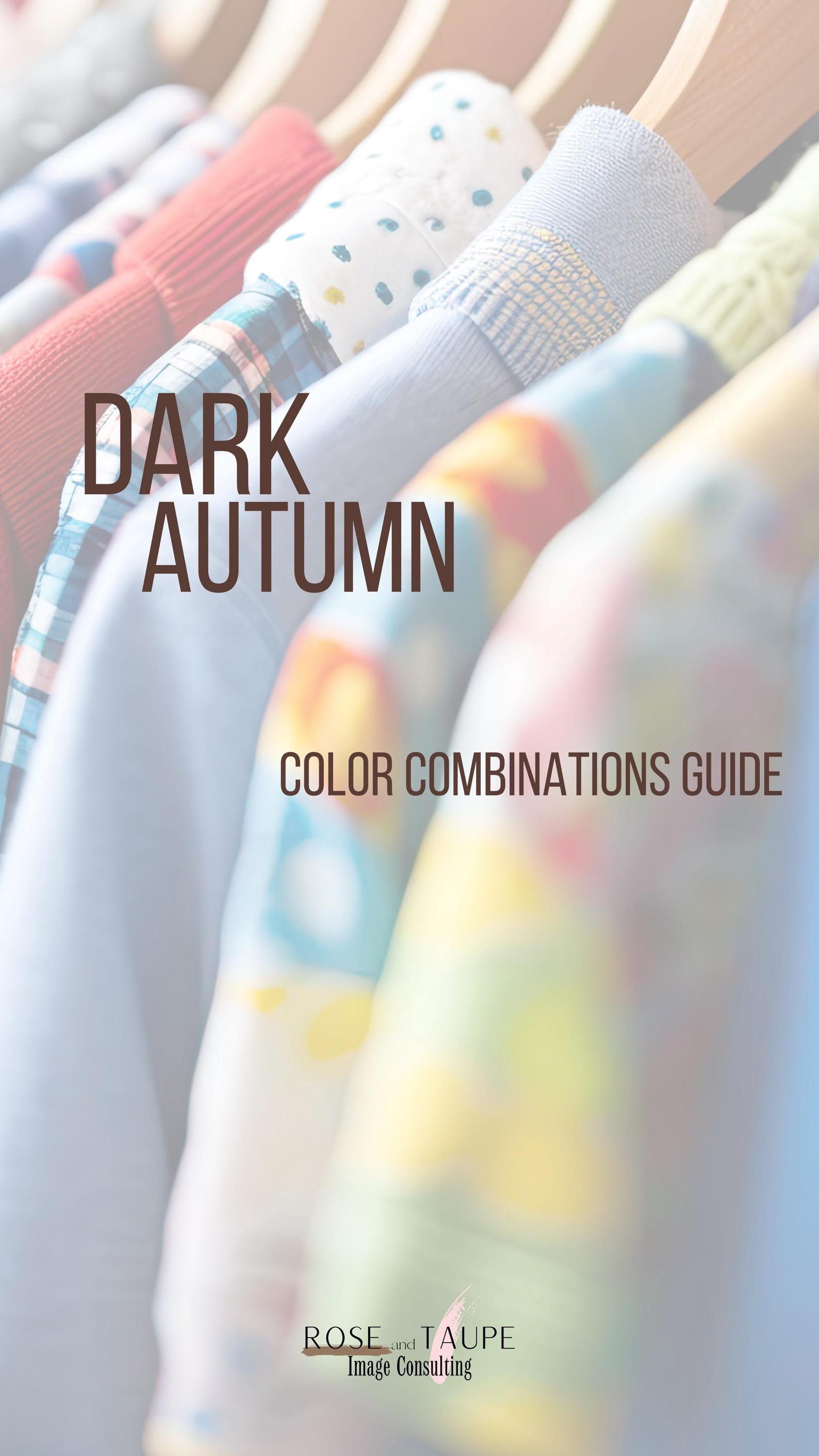 Dark Autumn Color Combinations Guide: Color Analysis (PDF Download ...