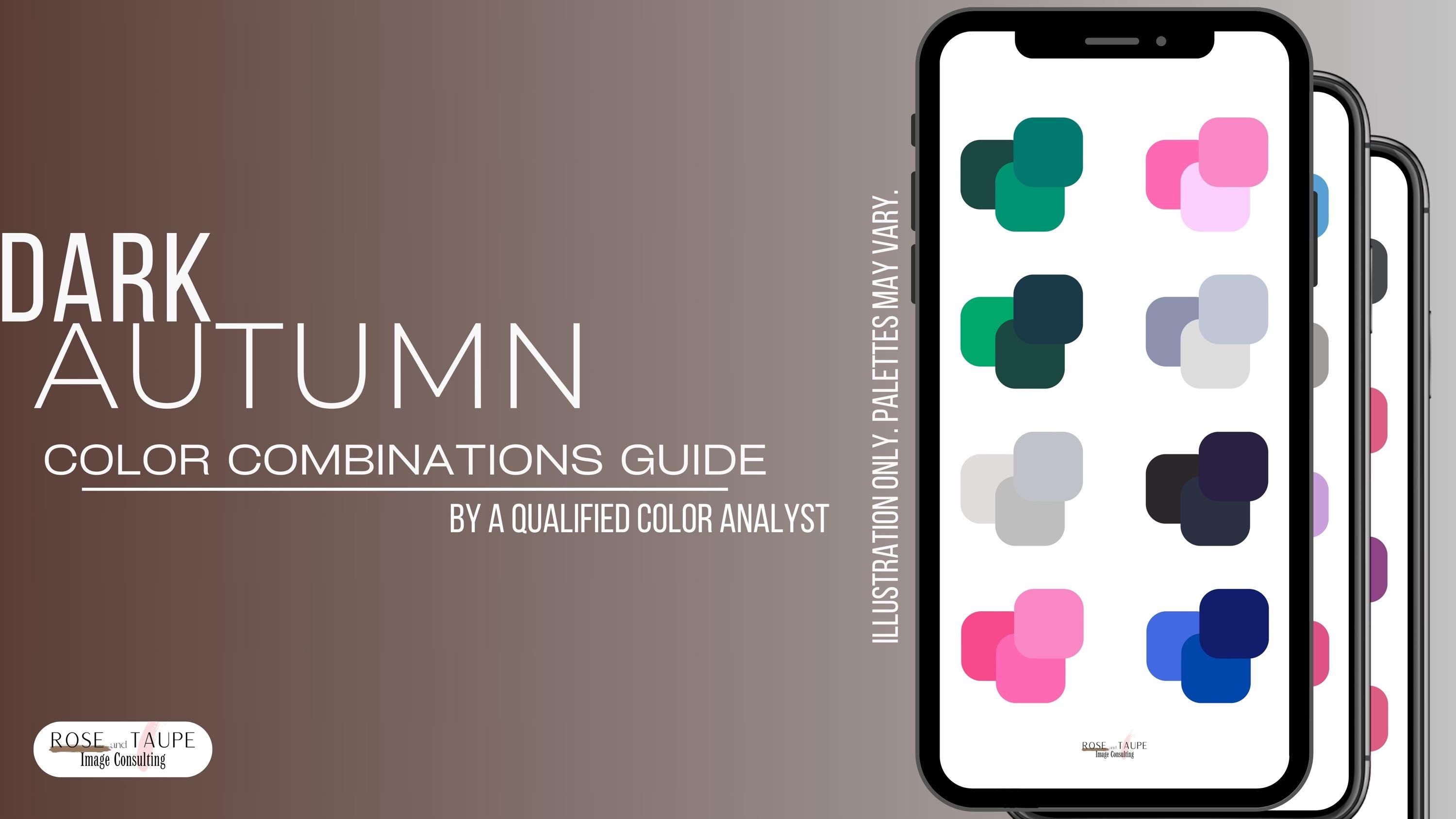 Dark Autumn Color Combinations Guide: Color Analysis (PDF Download ...