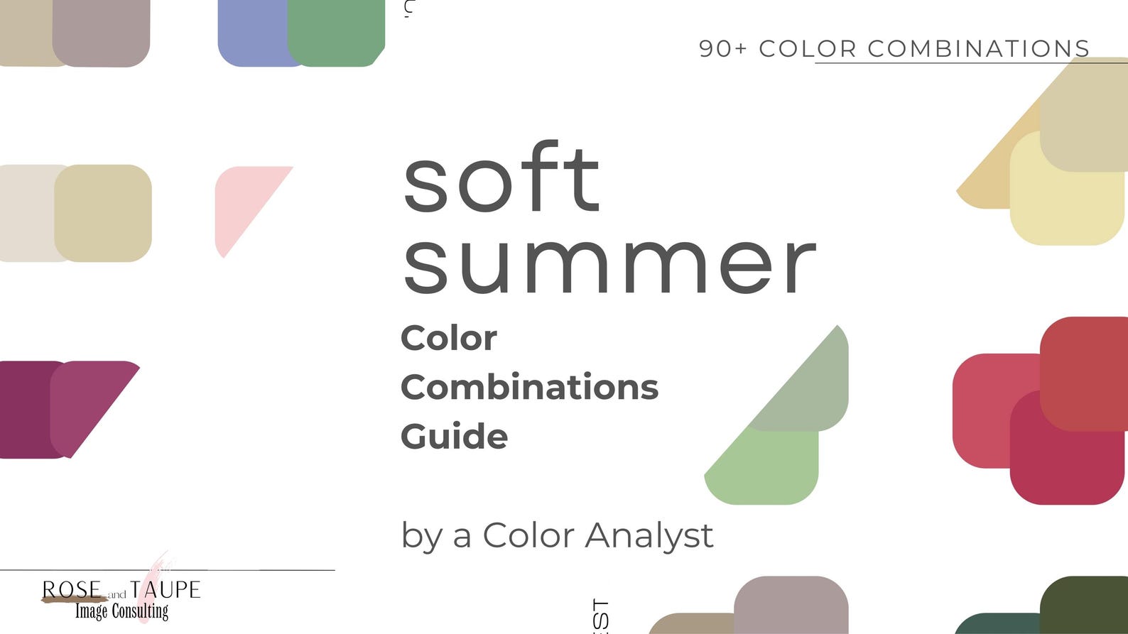 Soft Summer Color Combinations Guide Color Analysis Muted Summer Color ...
