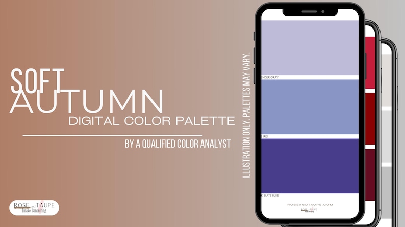Soft Autumn Digital Color Palette - Color Analysis - Muted Autumn Color ...