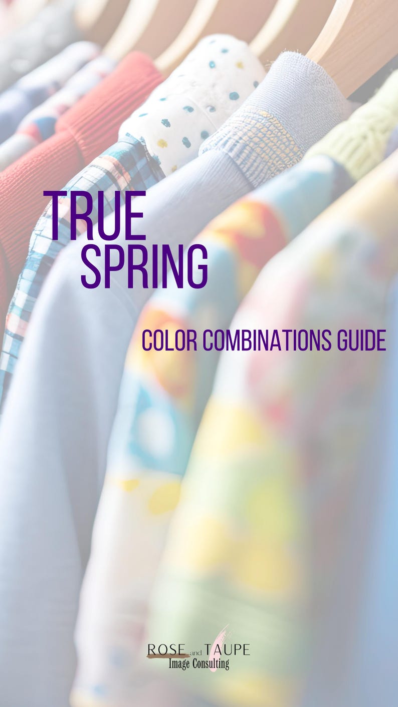True Spring Color Combinations Guide: Personal Color Analysis (PDF ...