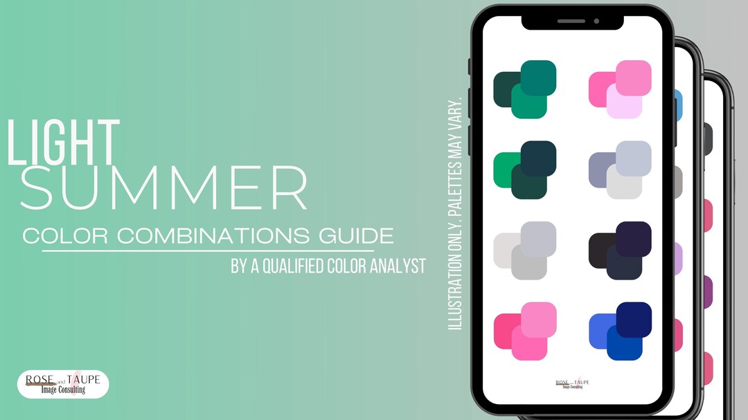 Light Summer Color Combinations Guide - Color Analysis - Light Summer ...