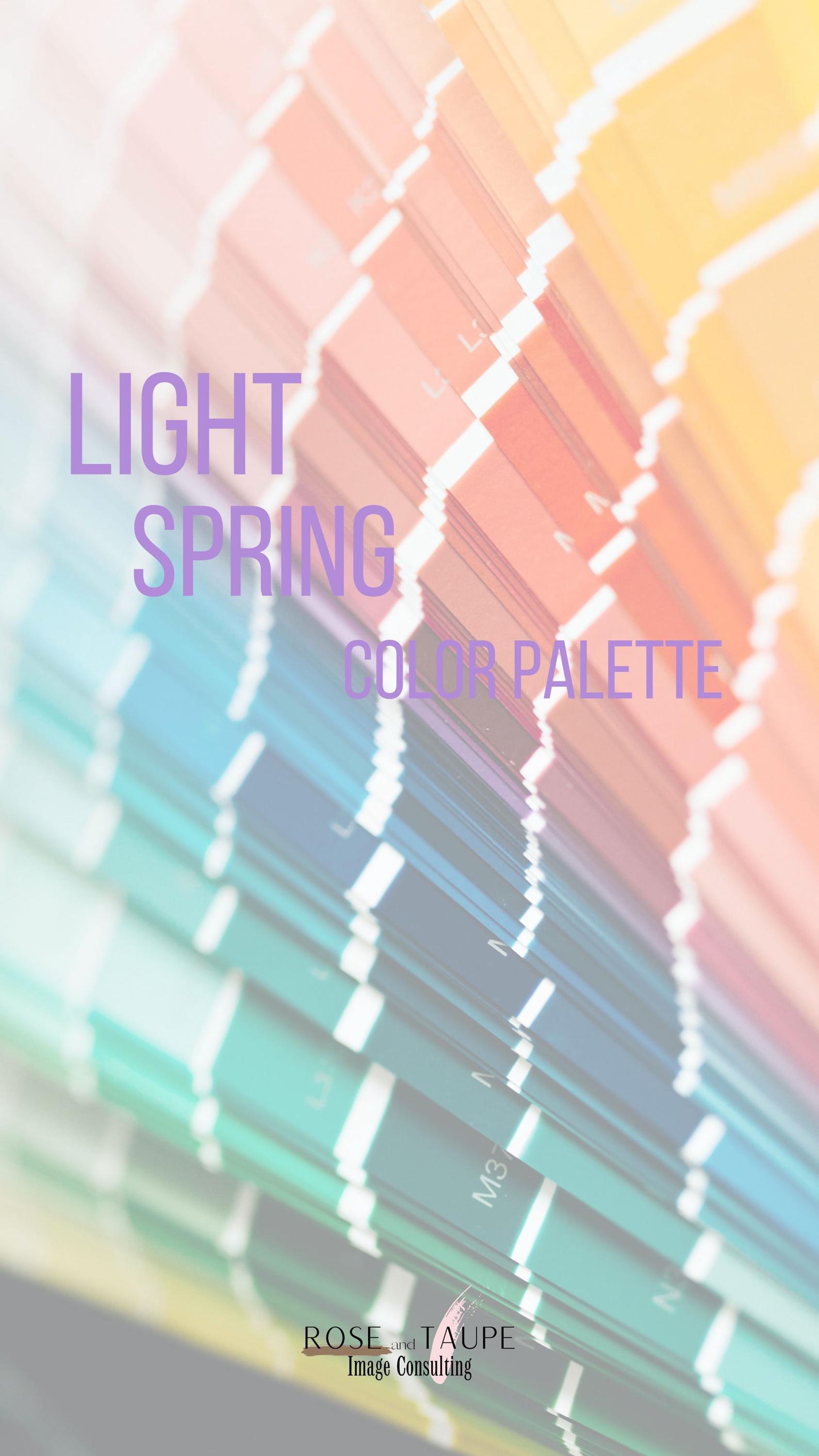 Light Spring Digital Color Palette - Color Analysis - Spring Color ...
