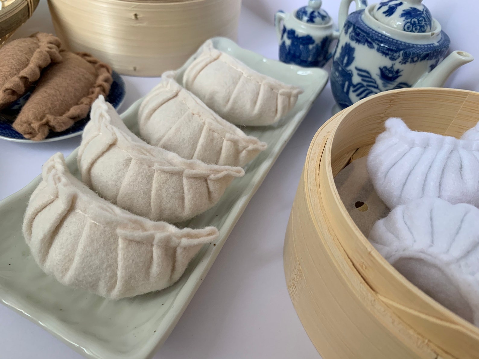 Dumplings Dim Sum Pretend Play Felt Food Restaurants and Play - Etsy