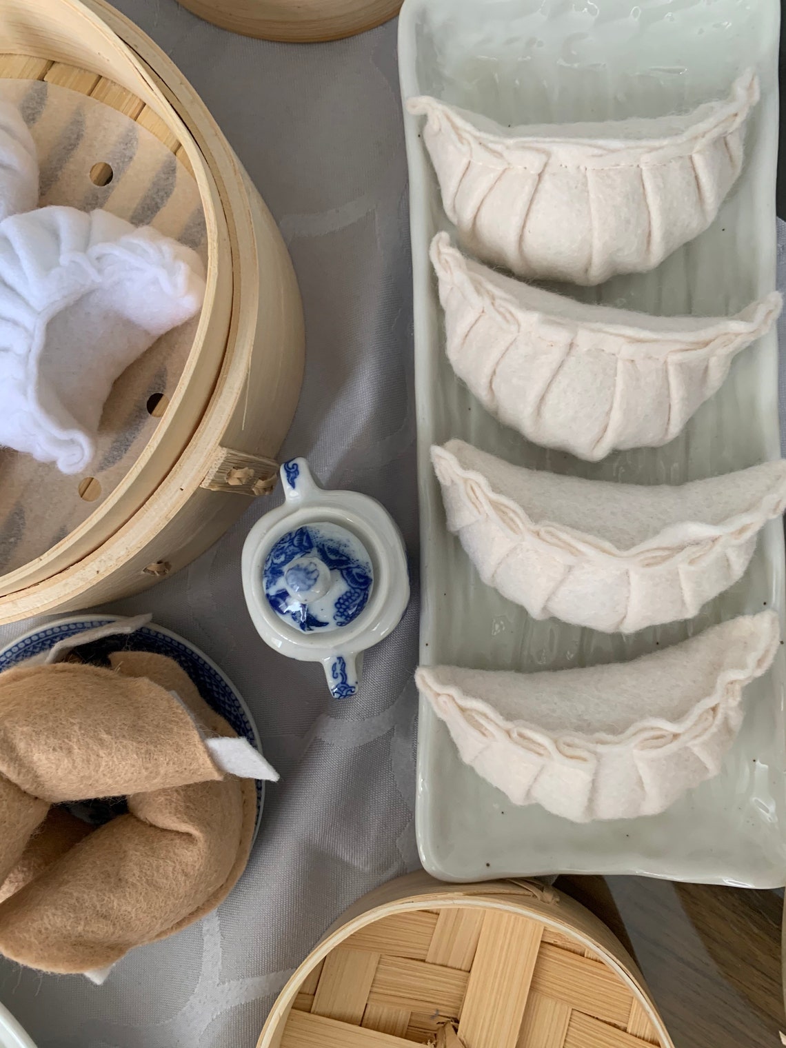 Dumplings Dim Sum Pretend Play Felt Food Restaurants and Play - Etsy
