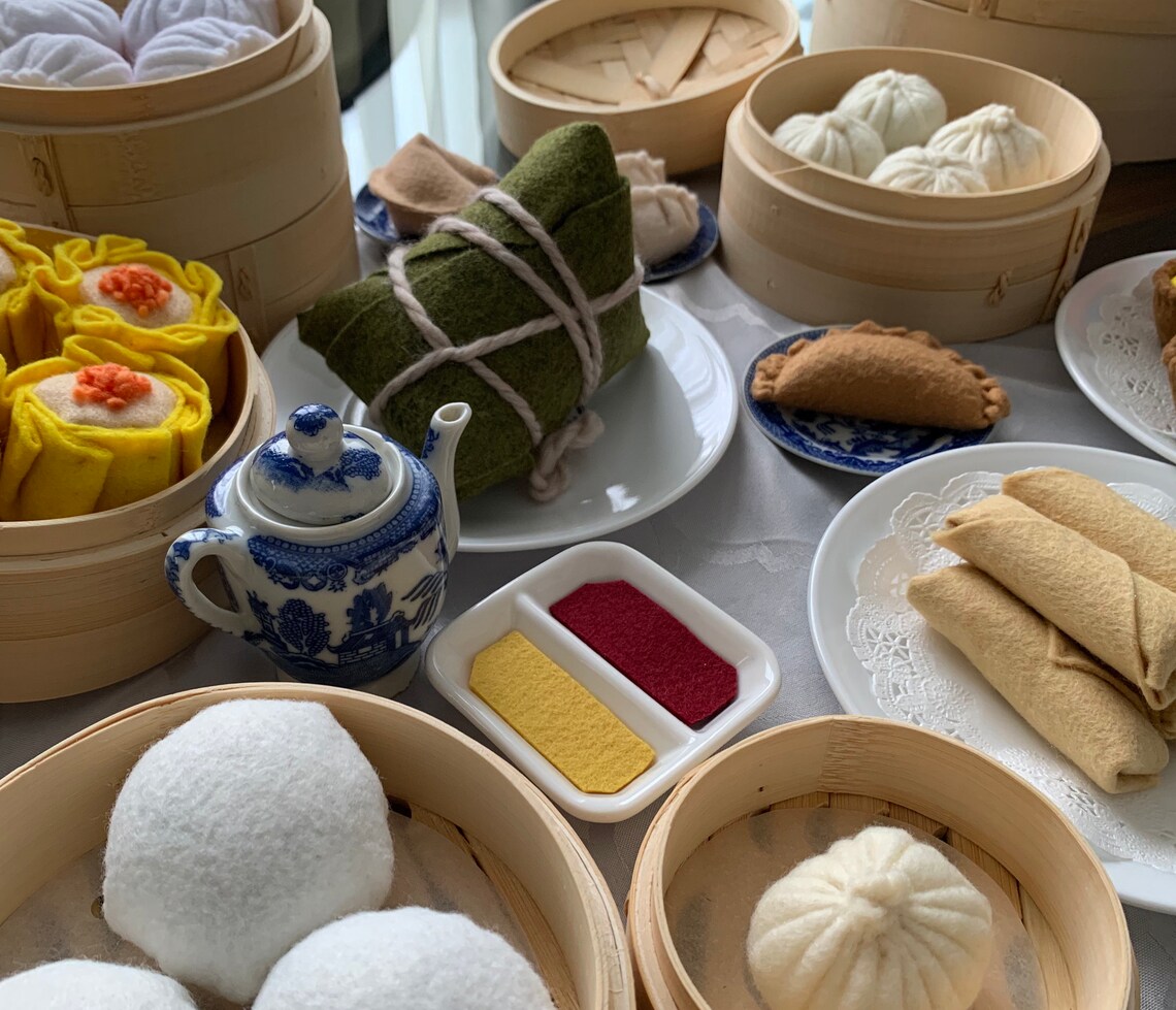 Rice Zhong Dumpling Dim Sum Pretend Play Felt Food Yum Cha - Etsy