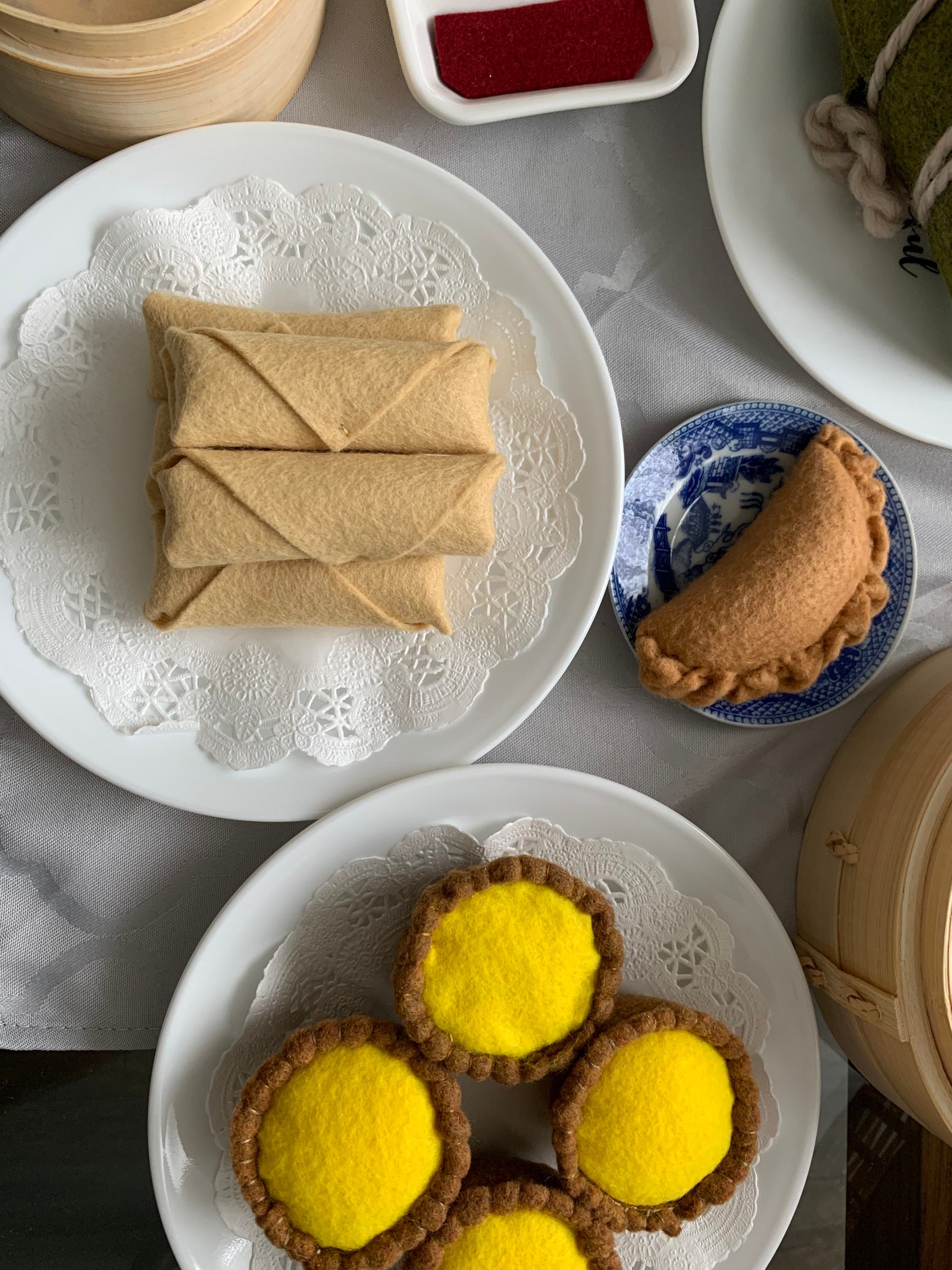 Spring Rolls Egg Dim Sum Pretend Play Felt Food Chinese - Etsy