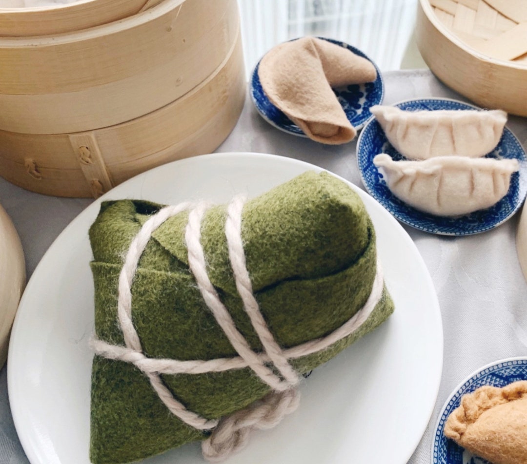 Rice Zhong Dumpling Dim Sum Pretend Play Felt Food Yum Cha Sticky Jumbo ...