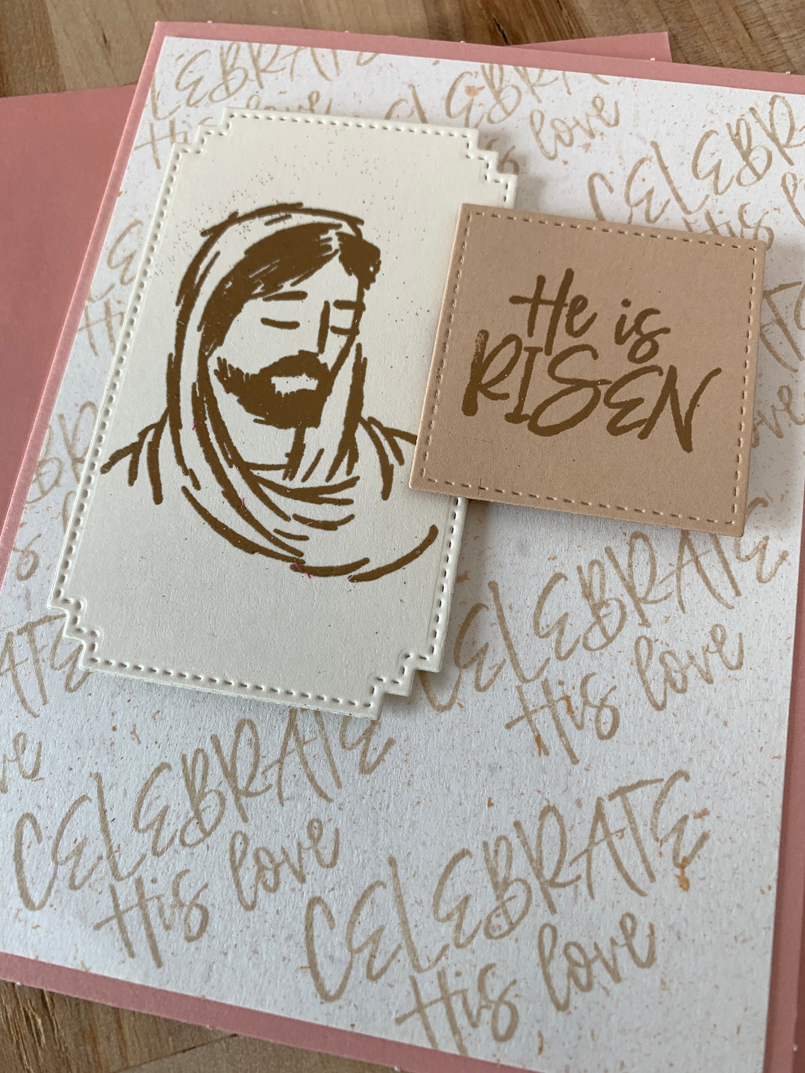 Religious Easter Cards, Handmade Easter Cards, Set of 3 Handstamped ...