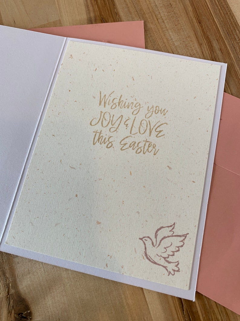 Religious Easter Cards, Handmade Easter Cards, Set of 3 Handstamped ...