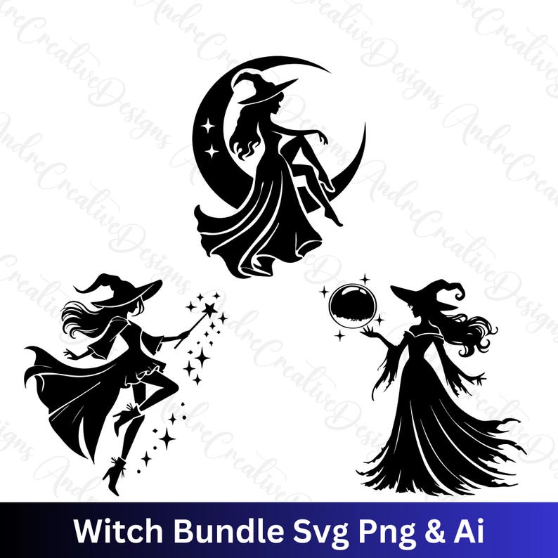 Witch SVG Witch Bundle Svg Witch Cut Files for Cricut Witch Silhouette ...