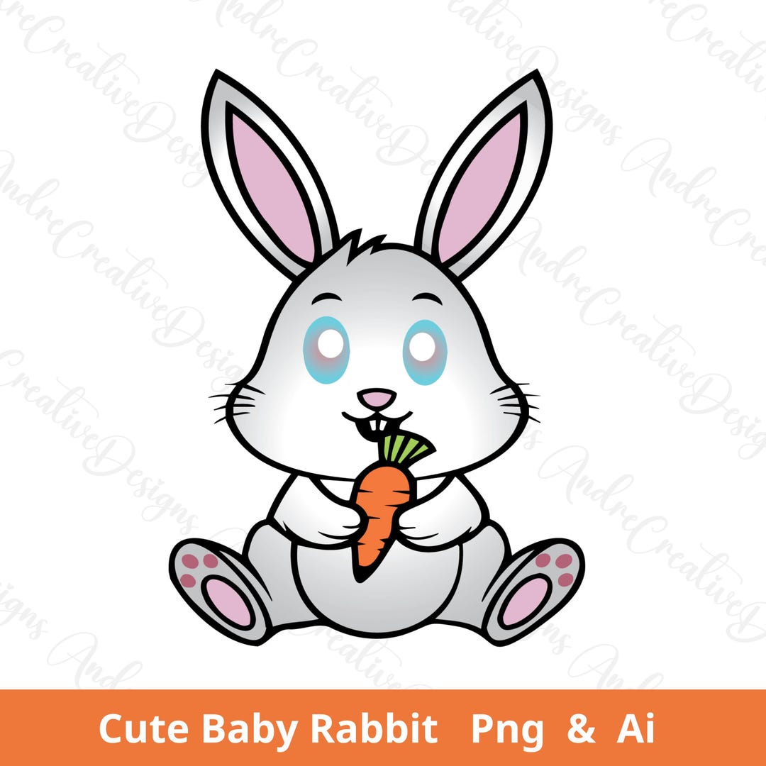 Cute Baby Rabbit Png | Rabbit Png | Bunny Png | Baby Animal Cut Files ...