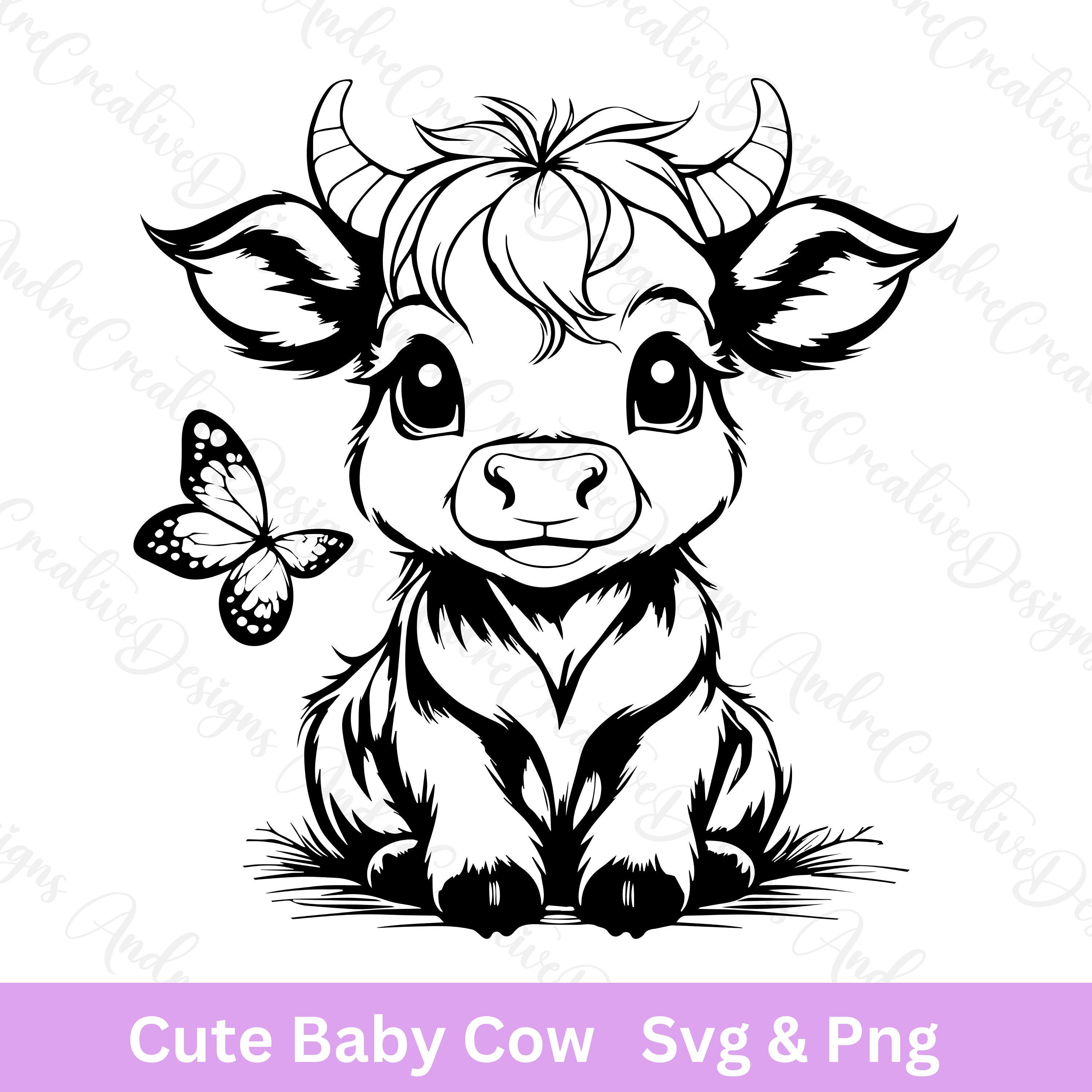 Cute Baby Cow Svg | Baby Cow Svg | Baby Cow Girl Svg | Baby Cow Png ...
