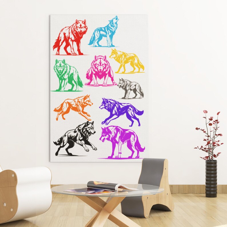 Wolf SVG Bundle | Wild Animal SVG | Animals Illustration Silhouette SVG ...