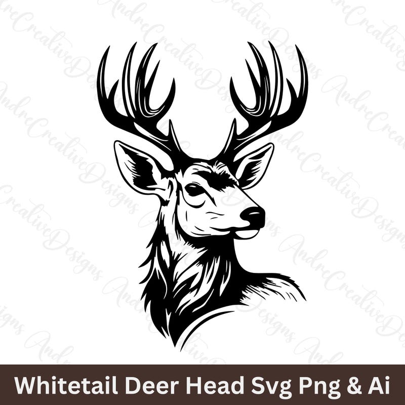 Whitetail Deer Svg - Etsy