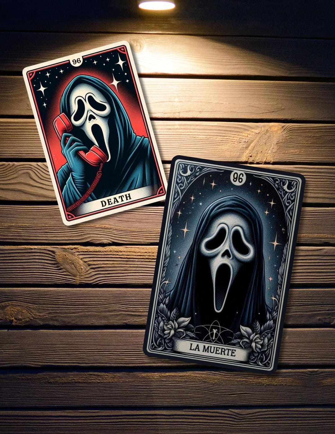 Death Tarot Card Vinyl Stickers / Ghost Face / Scream / Scary Movie ...