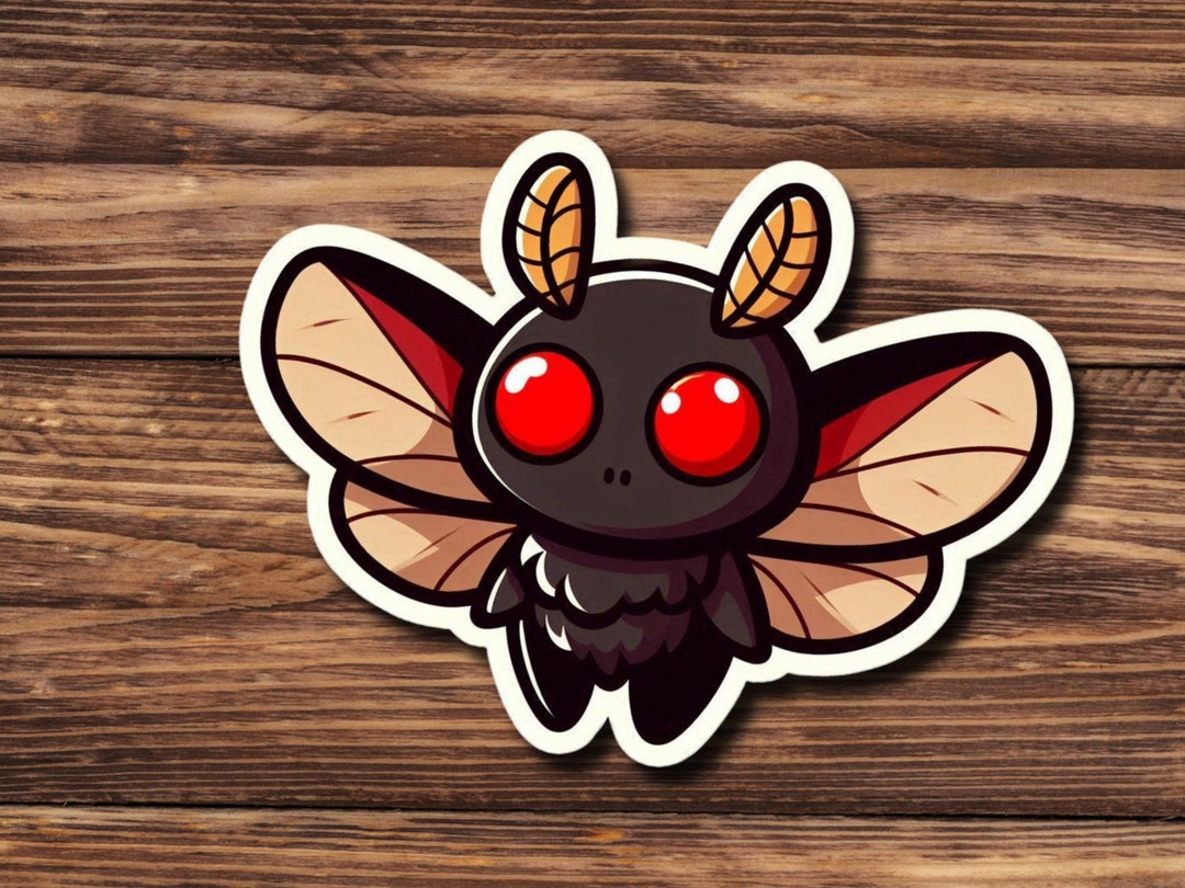 Tiny Mothman Sticker // Cryptid Sticker / Tumbler Sticker / Vinyl ...