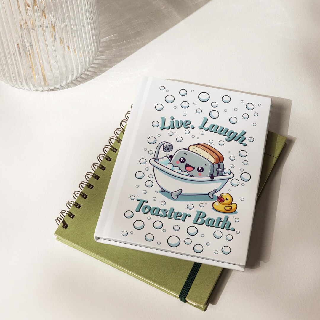 Live Laugh Toaster Bath Journal | Dark Humor Notebook | Morbid Cute ...