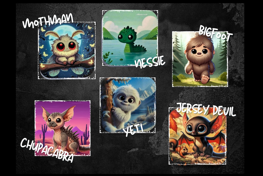 Cryptid Cuties Magnets - Etsy