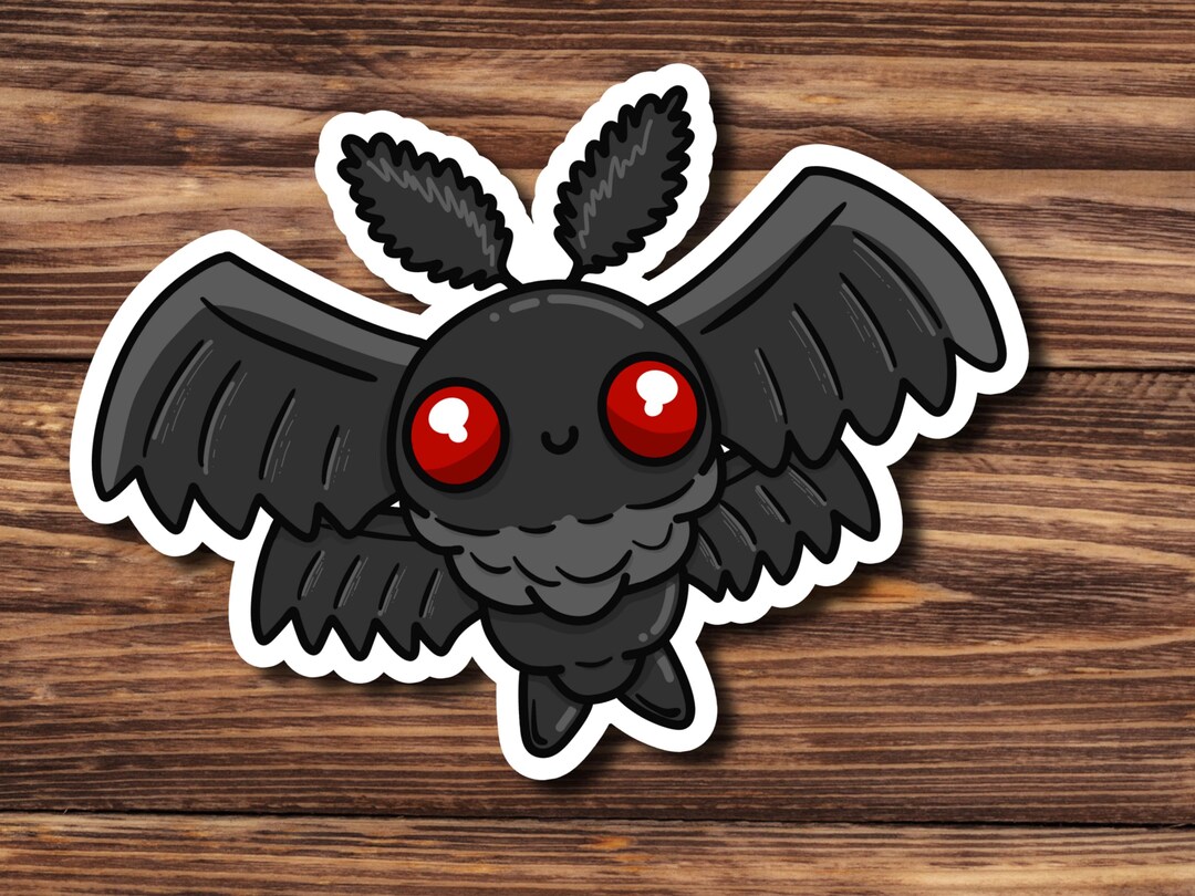 Mothman Vinyl Sticker - Flying Cryptid, WV Sticker - Etsy