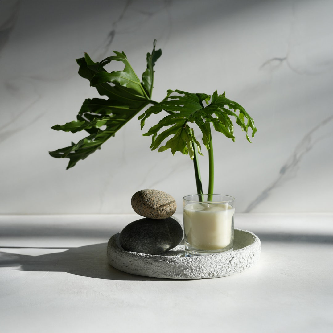 Textured Tray in Alpine White Concrete - Etsy