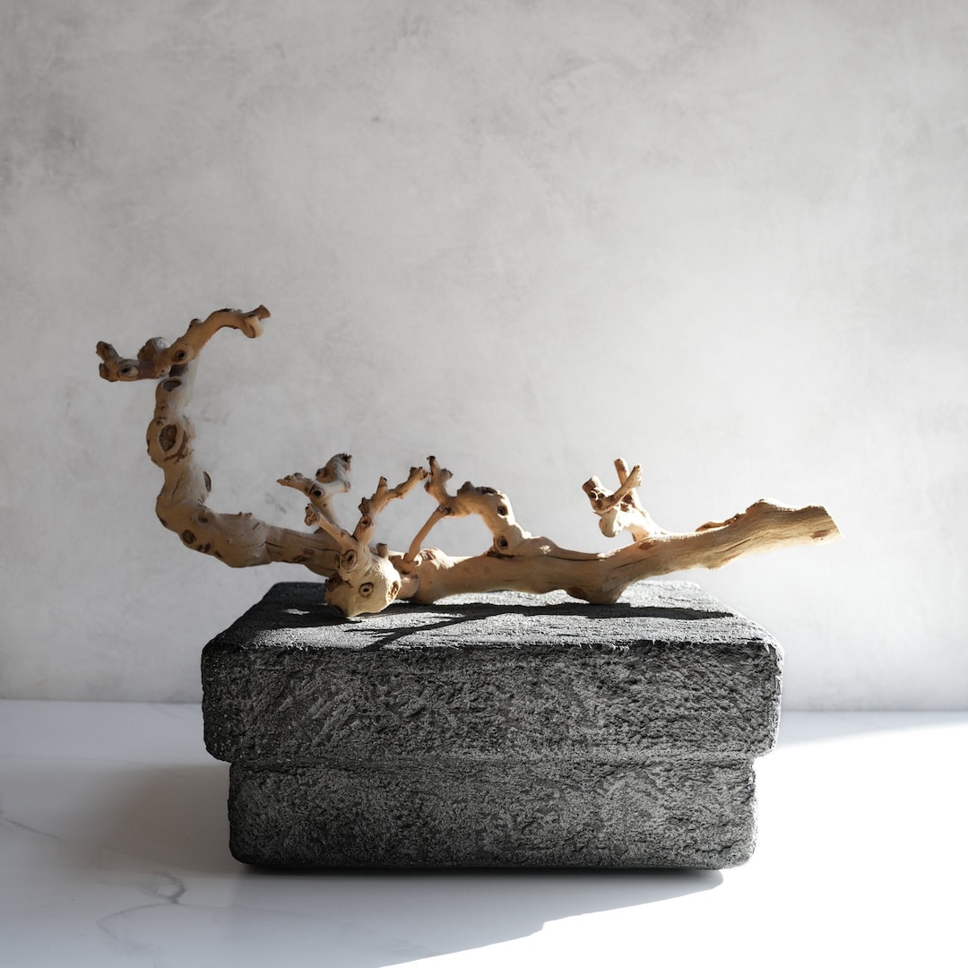 Giant Concrete Riser in Textured Stone Grey Concrete - Etsy