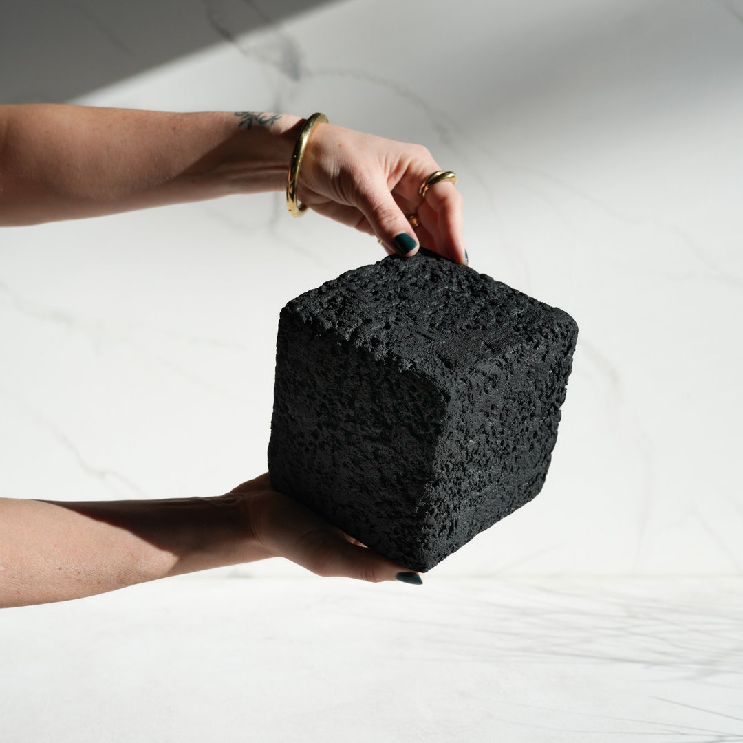 The Small Black Cube Sculpture - Etsy