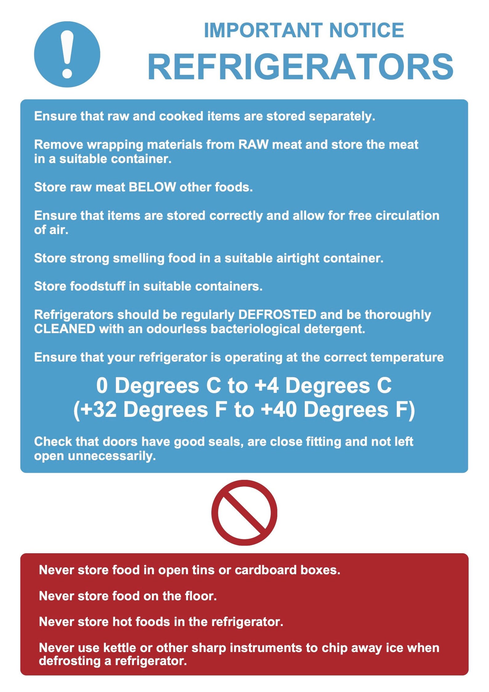 Important Notice Refrigerator - Etsy