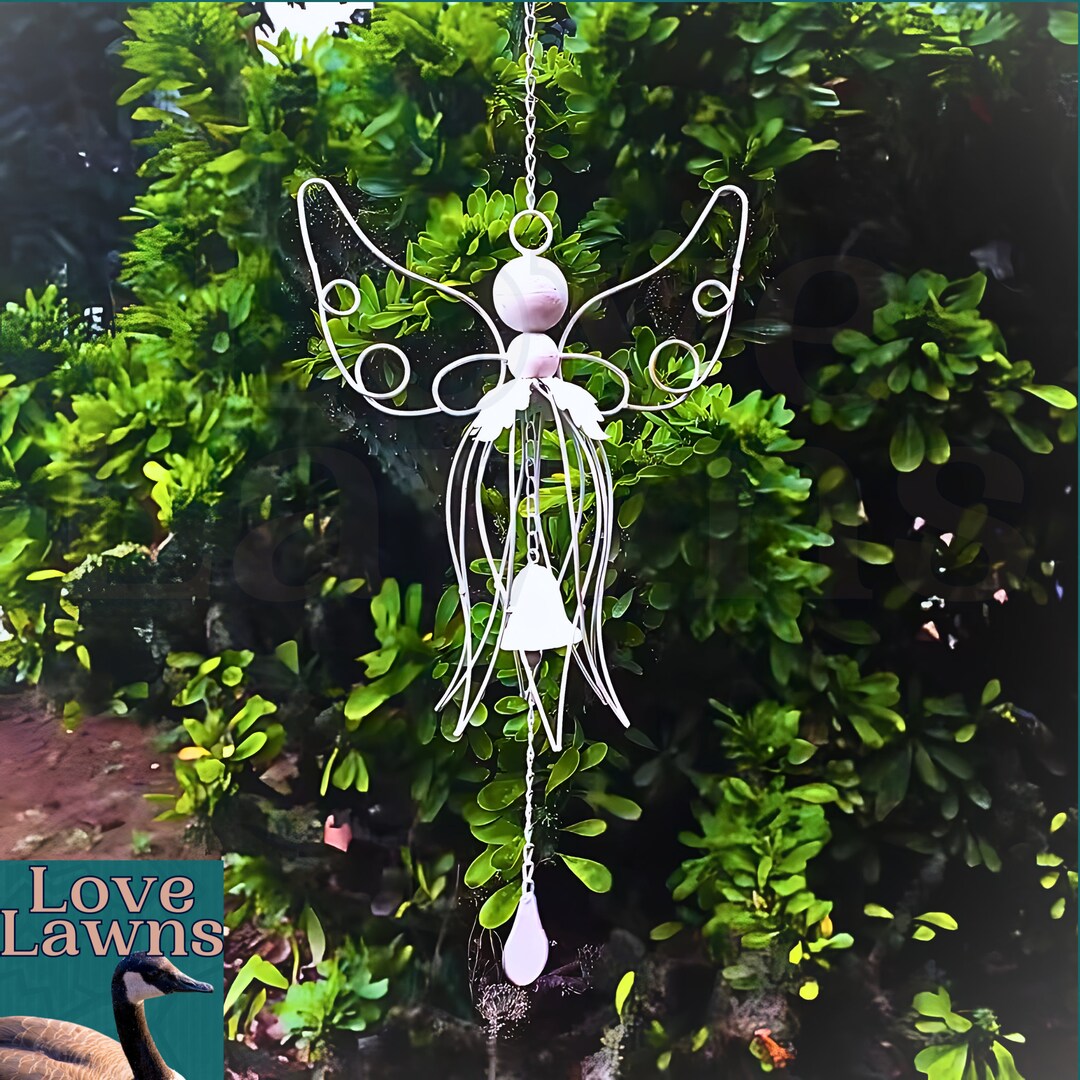 Angel Wind Chimes Metal Windchimes for Outdoors Garden Angel Rustic ...