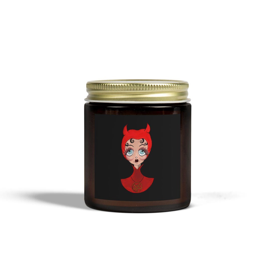 Whimsical She Devil Scented Candle | Cute Candle Decor, Gift for ...