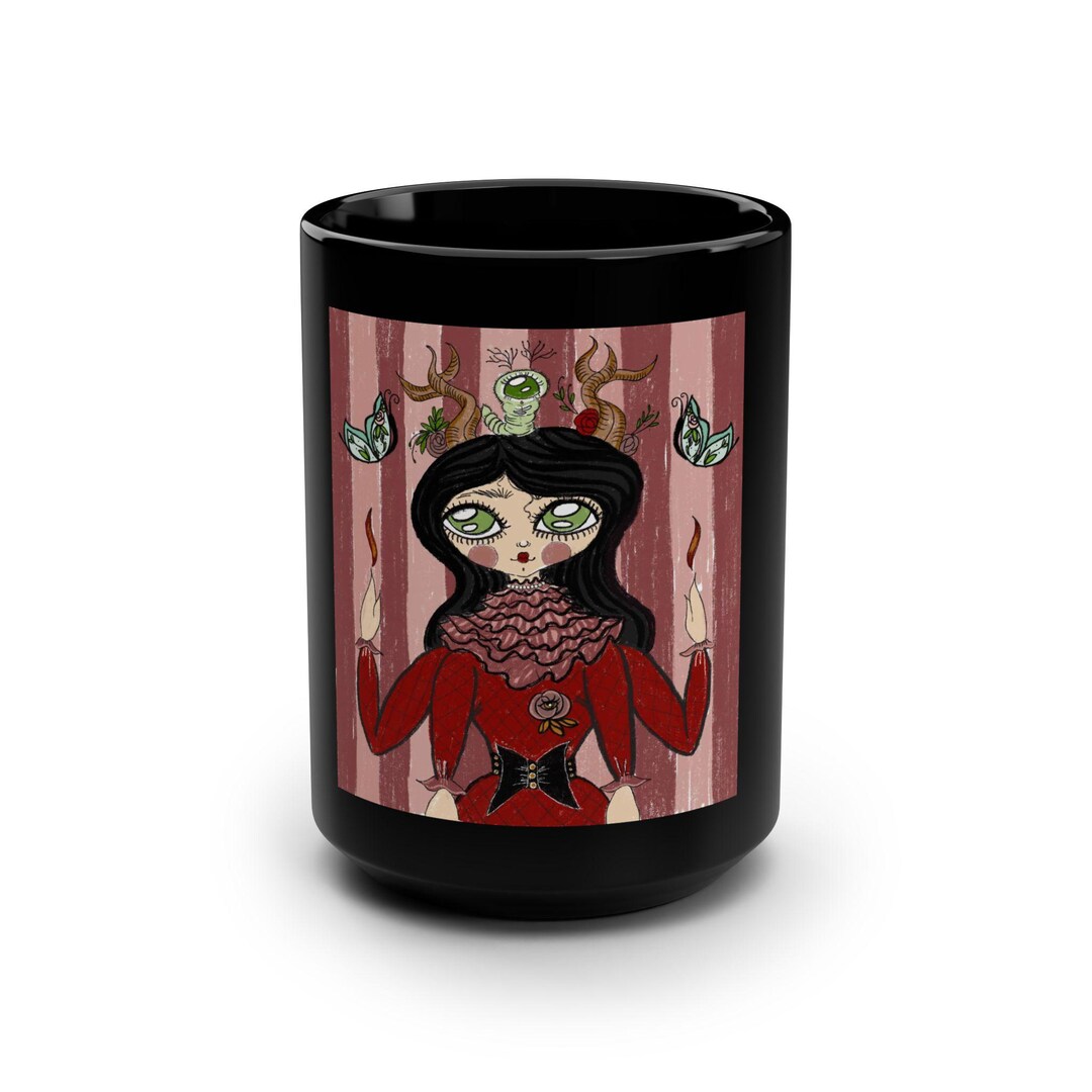 Gothic Princess Mug, 15oz - Sick Girl Coffee Cup, Dark Fantasy Tea Mug ...