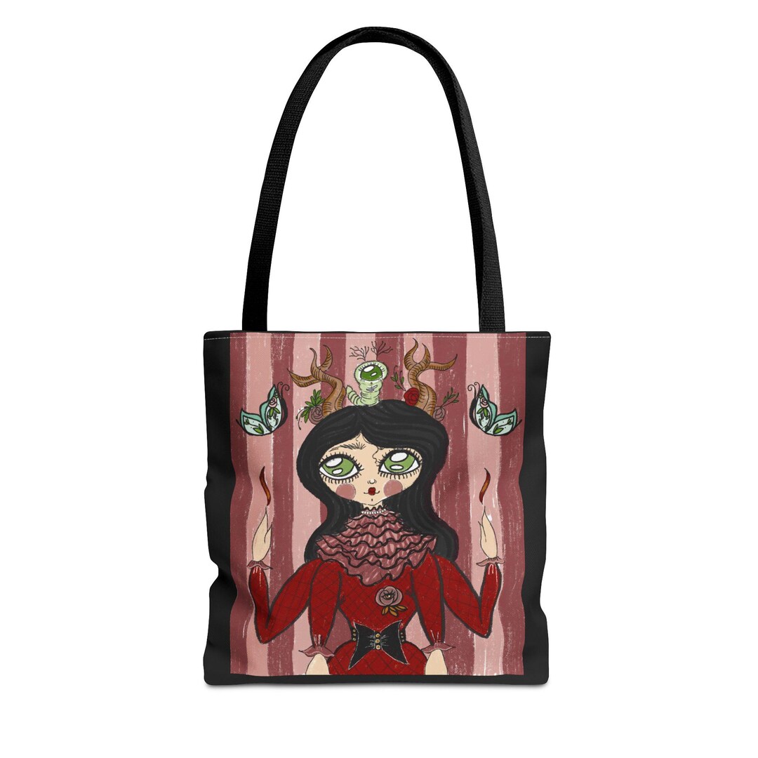 Gothic Princess Tote Bag, Horror Girl Shoulder Bag, Spooky Gothic ...