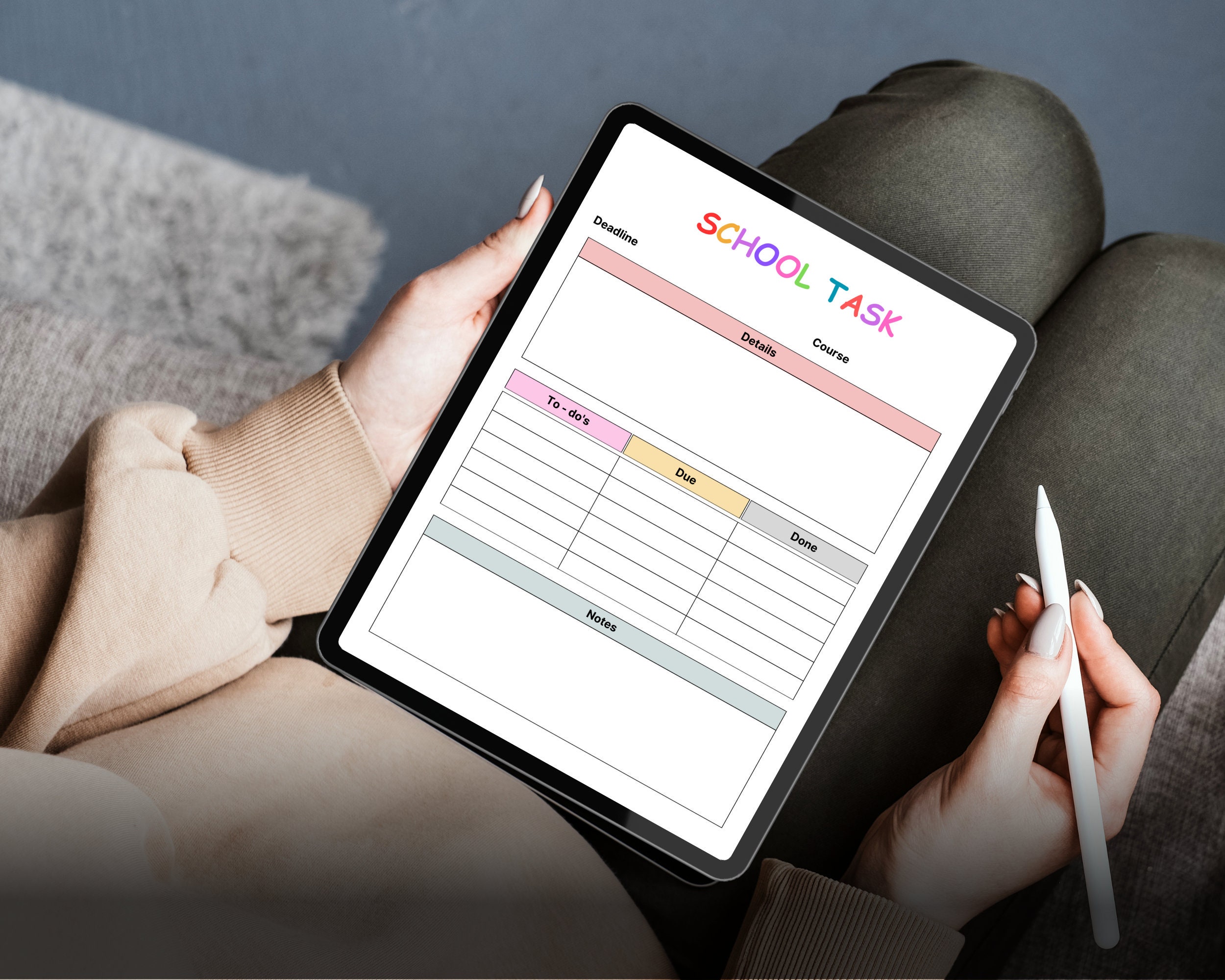 Colorful Homeschool Planner, Academic Weekly Organizer, Student Agenda ...