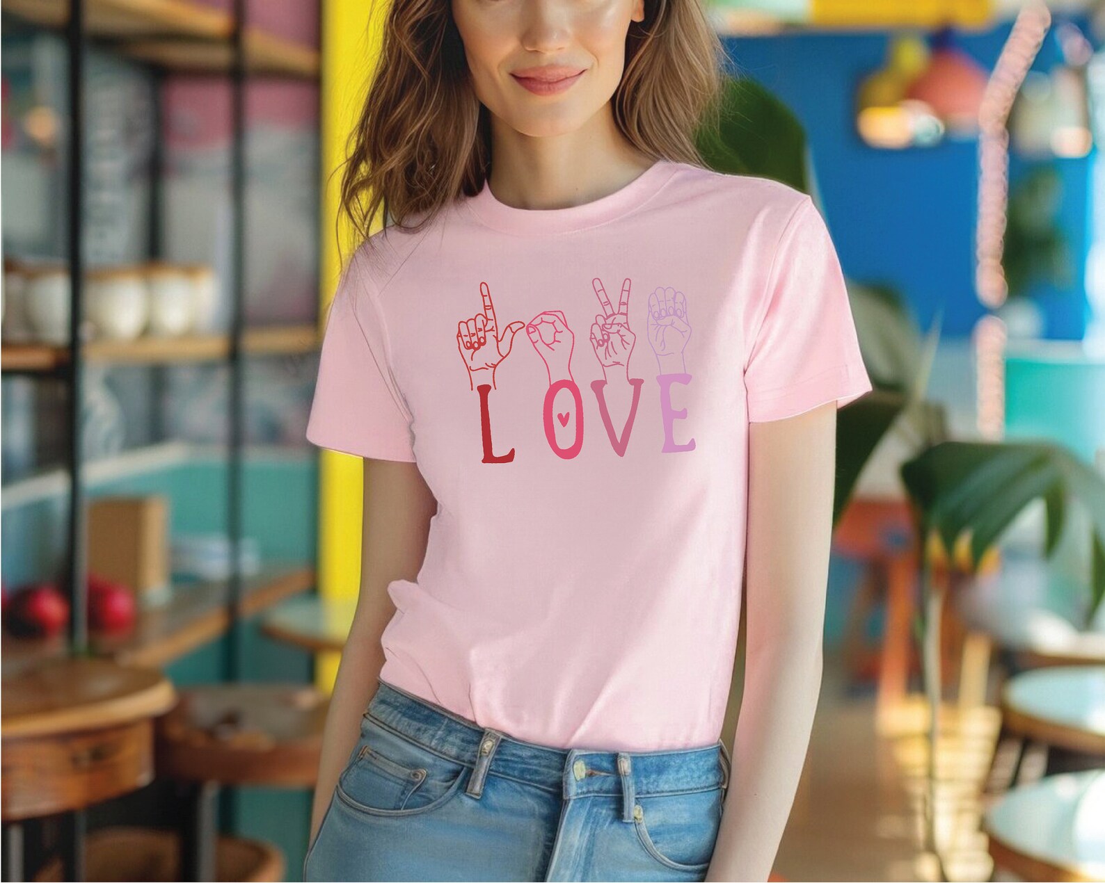 Love Shirt, Hand Signs, Retro ASL Shirt Graphic Love Tshirt Mens Womens ...