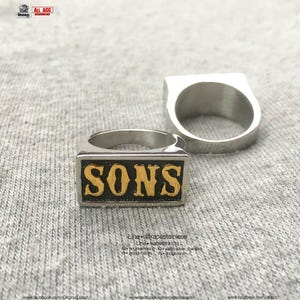 Ring Sons of Anarchy Ring Sons Gold Soa Mayans Son Stainless316l / Jax ...
