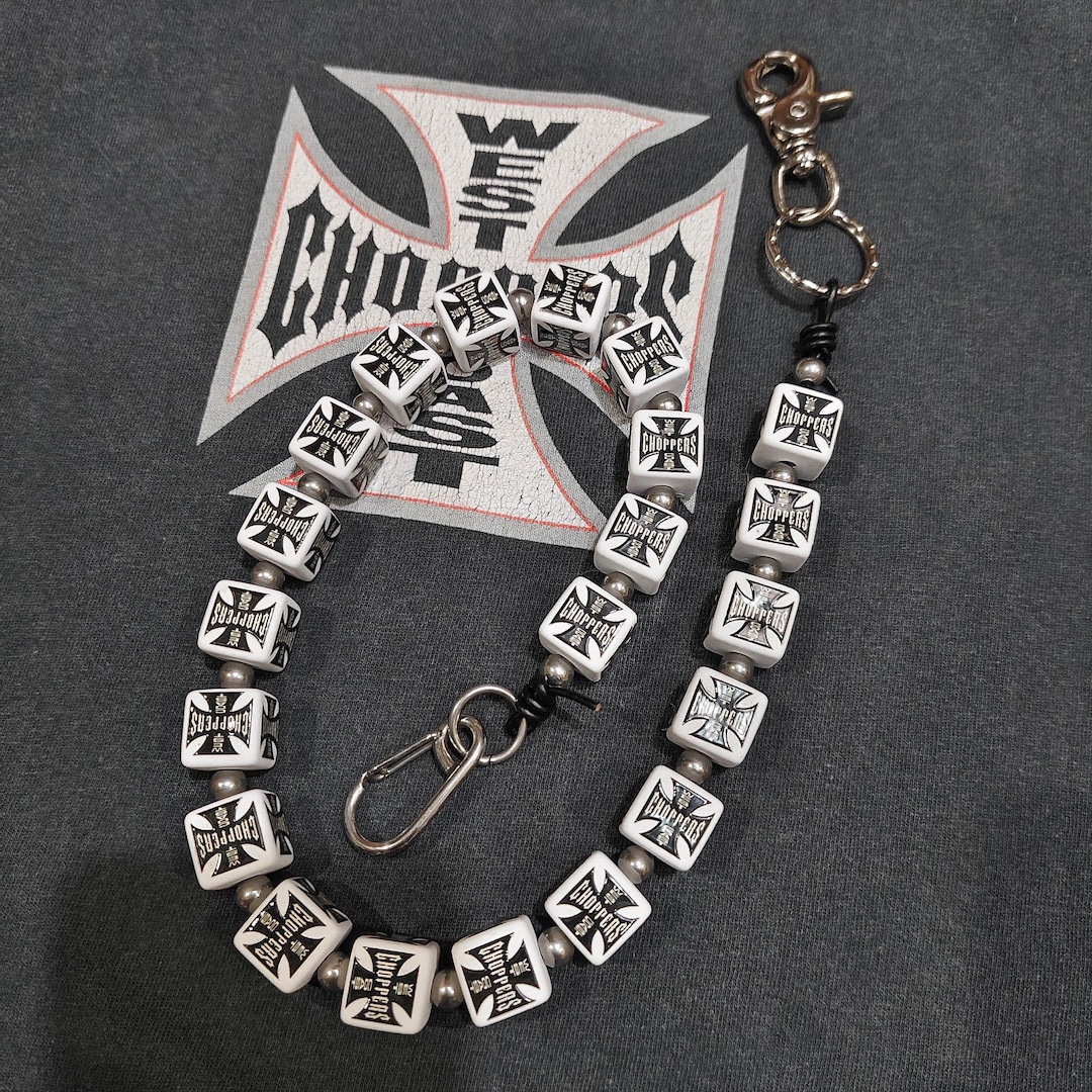 West Coast Choppers White Black / Harley Davidson Jeans Chain Wallet ...